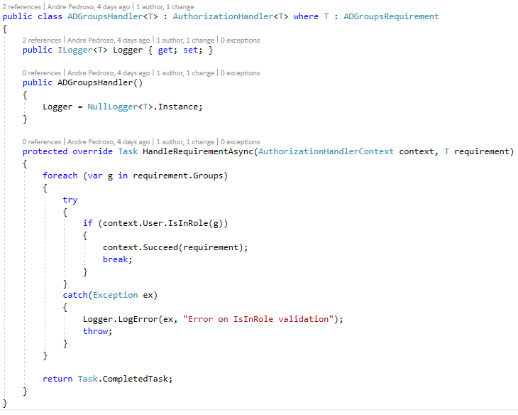 ASP.NET Core 2.2 Authorizations using Policy with Requirement based on ...