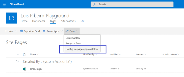 Programmatically Configure The Page Approval Flow For Modern Pages In